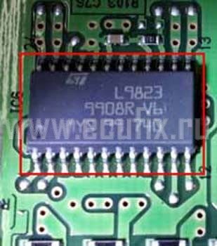 Микросхема L9823 для ремонта блока управления купить по лучшей цене в Москве с доставкой по России